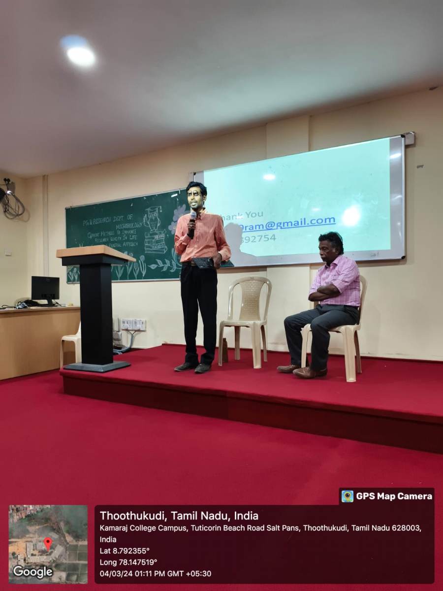 One Day Workshop On SET/NET/GATE - English Dept. - Kamaraj College