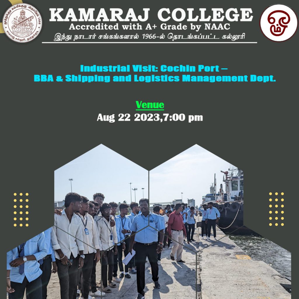 Industrial Visit: Cochin Port - BBA & Shipping and Logistics Management ...